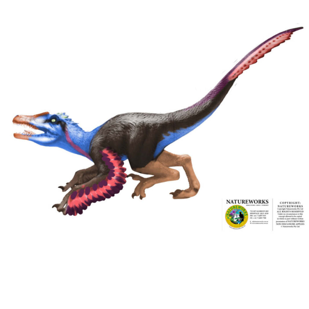 Velociraptor Dinosaur - Feathered - Sculpture & Statue