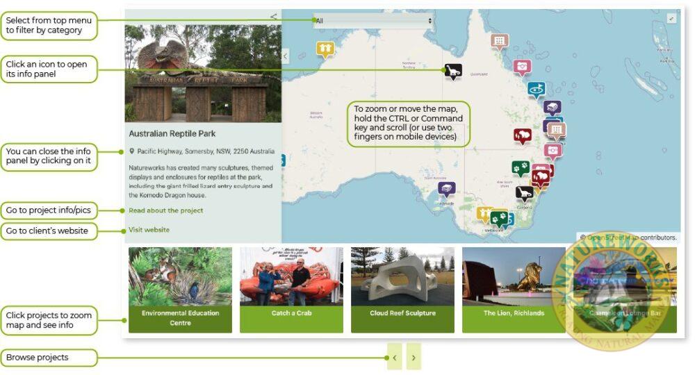 Explore Natureworks Sculptures In Australia – Interactive Map